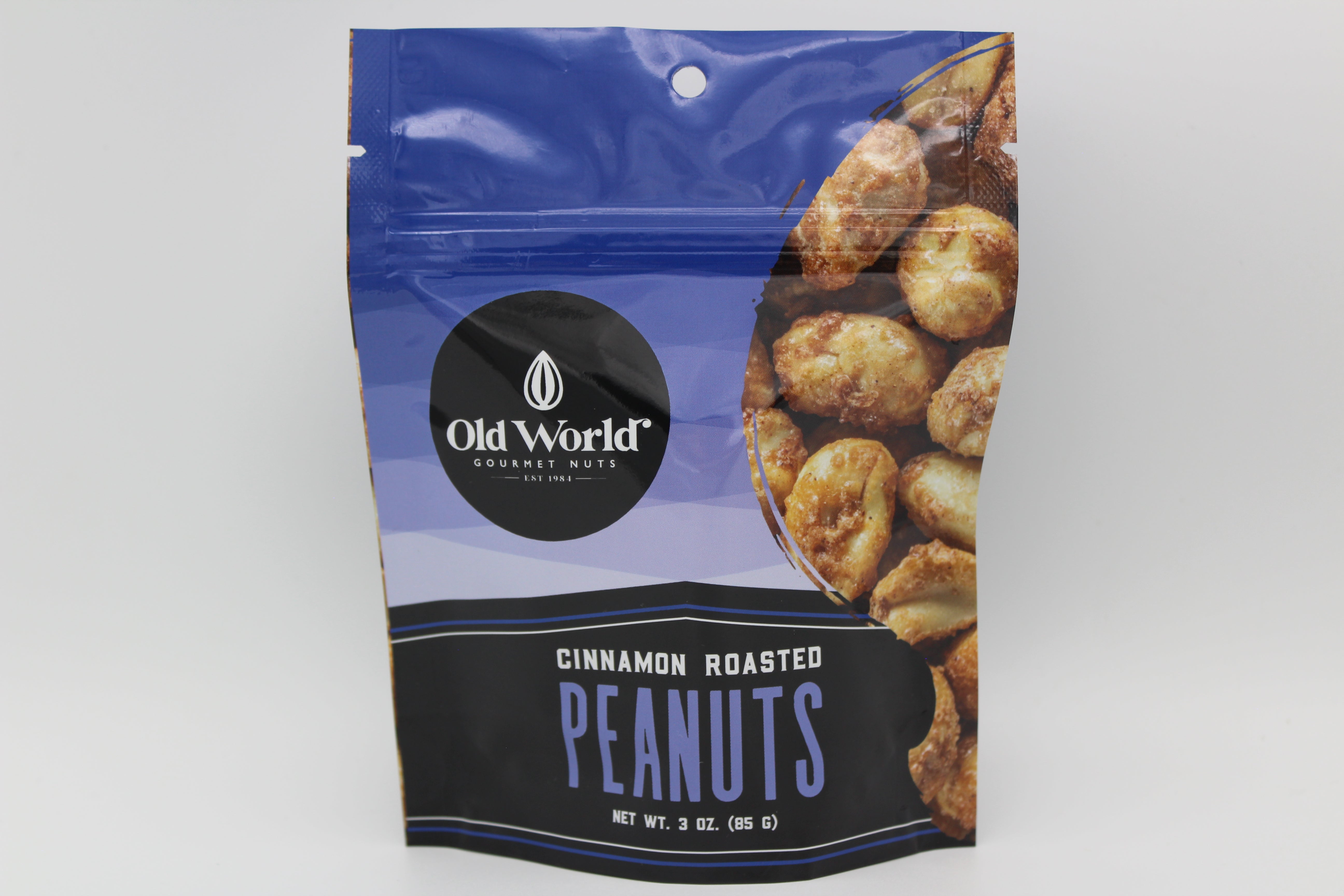 3 oz. Pouch - Cinnamon Roasted Peanuts – Old World Gourmet Nuts