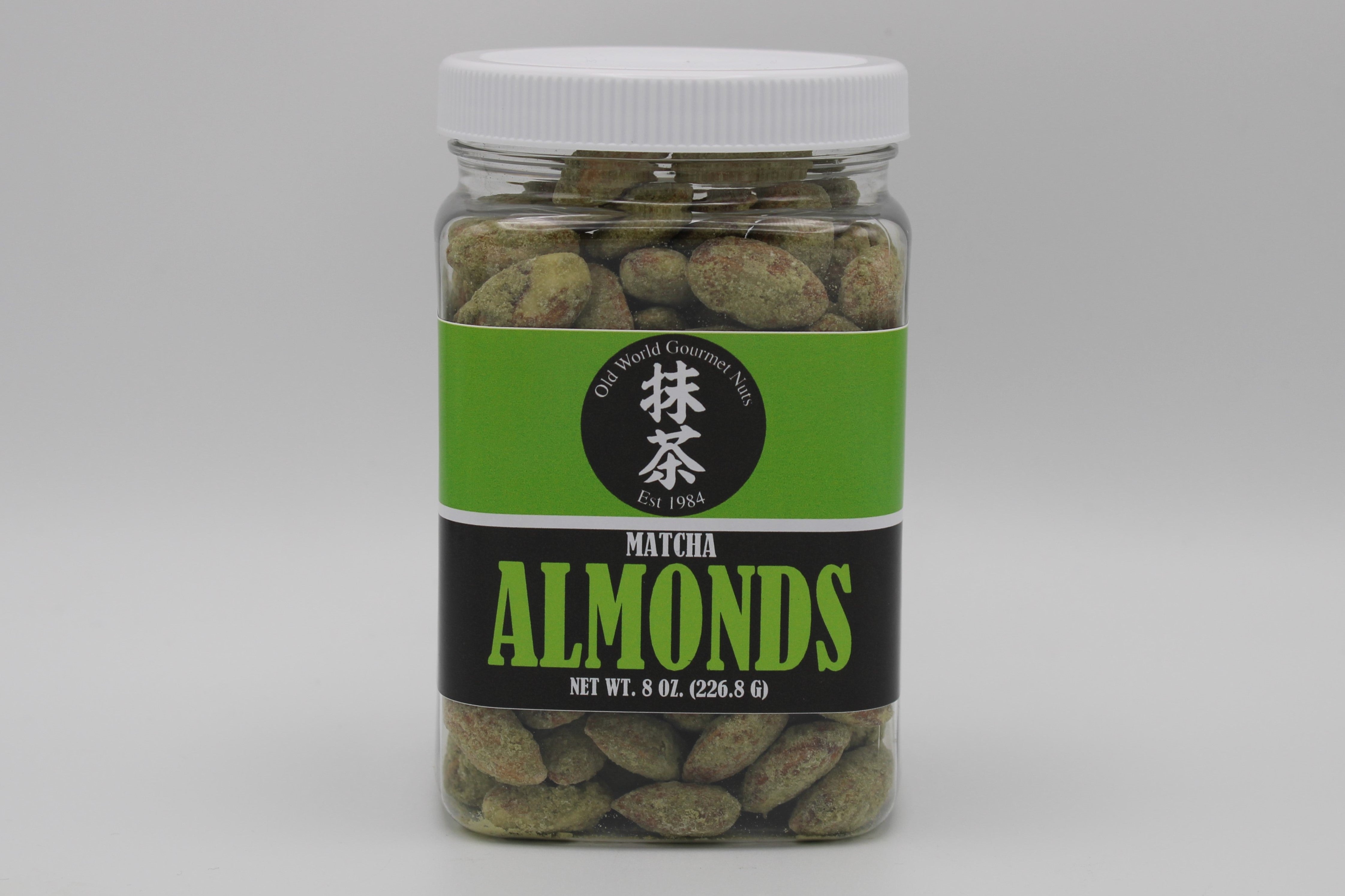 8 oz. Jar - Matcha Almonds – Old World Gourmet Nuts